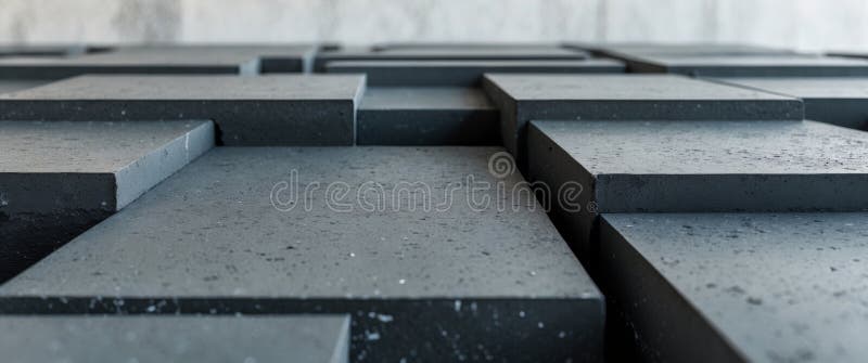 Abstract Dark Grey Concrete Blocks Background Texture Stock Photo ...