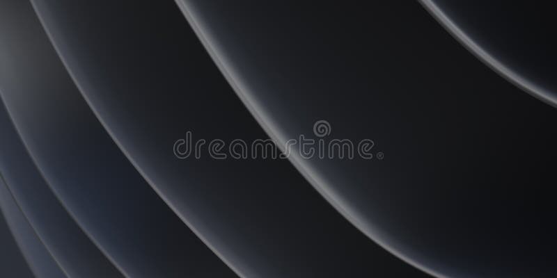 Abstract Dark Grey Curved Lines Pattern Texture 3d Render Illustration ...