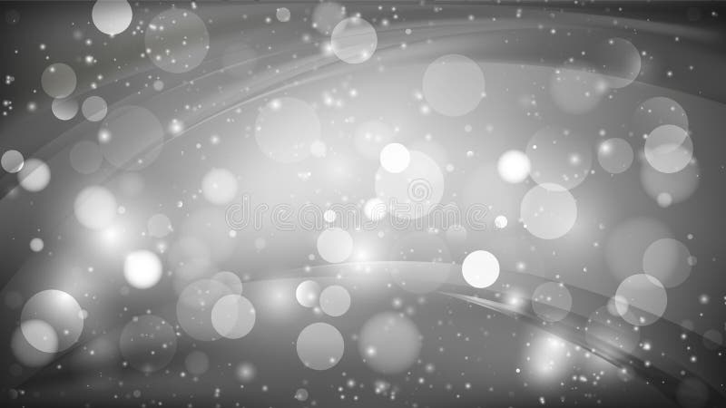 Abstract Dark Grey Defocused Lights Background Design Stock Vector ...