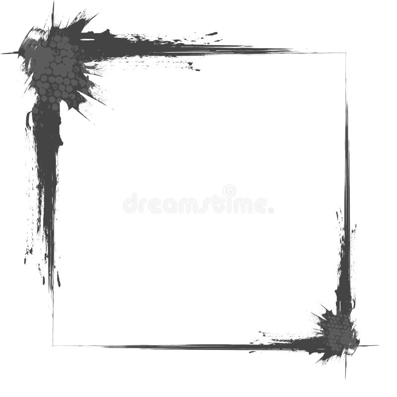 Abstract Dark Grey Grunge Color Style Border Vector Stock Vector ...