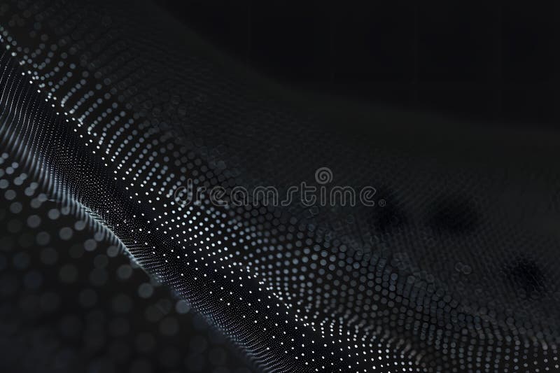 Abstract Dark Grey Mesh Pattern Background with White Dots Stock ...