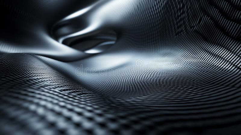 Abstract Dark Grey Metallic Wave Background Texture Stock Illustration ...