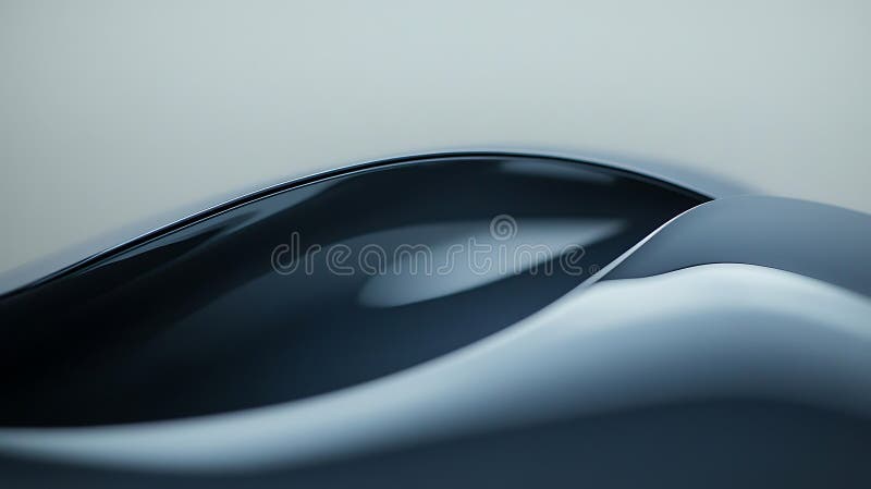 Abstract Dark Grey Smooth Curving Surface Design Stock Illustration ...