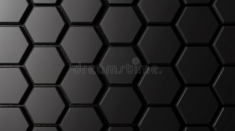 Abstract Dark Hexagon Pattern Background Texture High Quality Image Stock Illustration ...