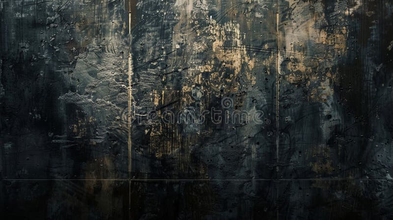 Abstract Dark Industrial Background with Rugged Textures and Gritty ...