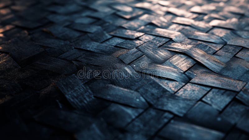 Abstract Dark Interwoven Textured Surface Pattern Stock Illustration ...