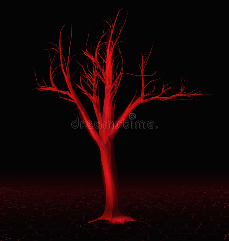 Dark landscape stock vector. Illustration of fairy, retro - 18978613