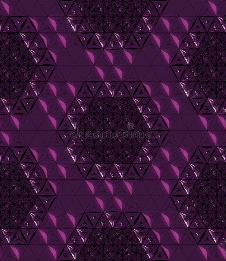 Abstract Dark Magenta Seamless Modern Low Poly Background 3d Rendering ...