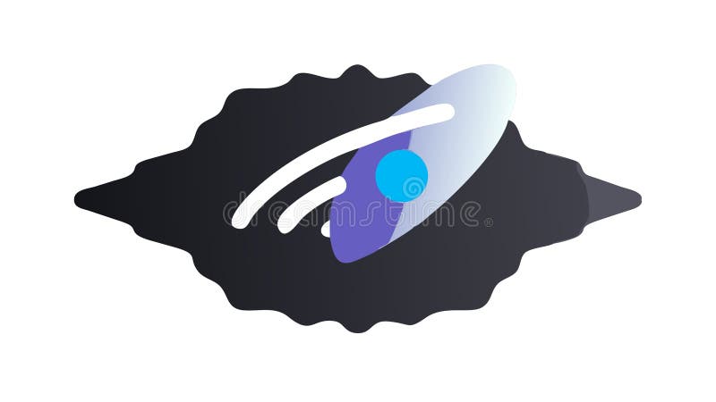 Abstract Dark Matter or Cosmic Anomaly Shape, Vector Design Generative ...