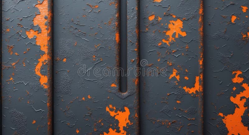 Abstract Dark Metal Texture with Orange Rust Stock Photo - Image of ...
