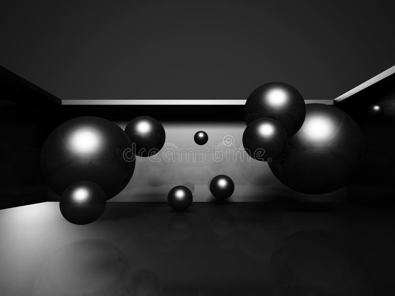 Abstract Dark Design Sphere Shape Background Stock Image - Image of ...