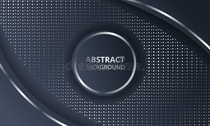 Abstract Dark Metallic Silver Frame Tech Elegant Design Background ...