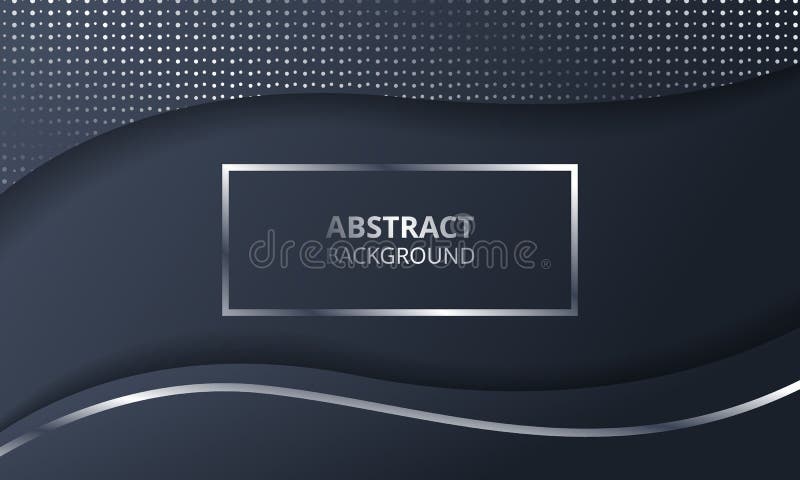 Abstract Dark Metallic Silver Frame Tech Elegant Design Background ...
