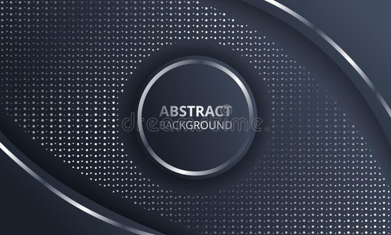 Abstract Dark Metallic Silver Frame Tech Elegant Design Background ...