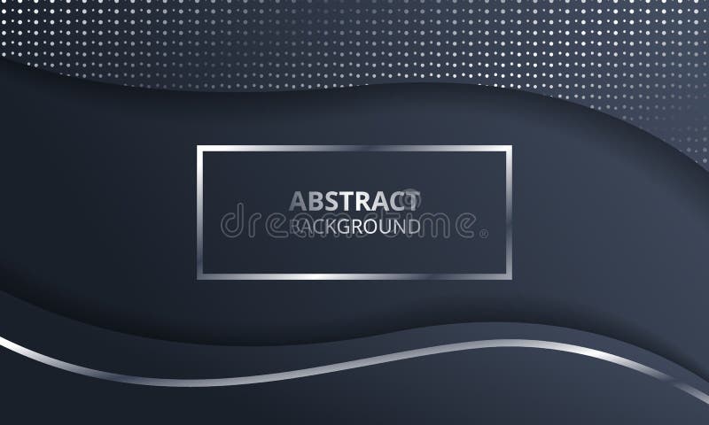 Abstract Dark Metallic Silver Frame Tech Elegant Design Background ...