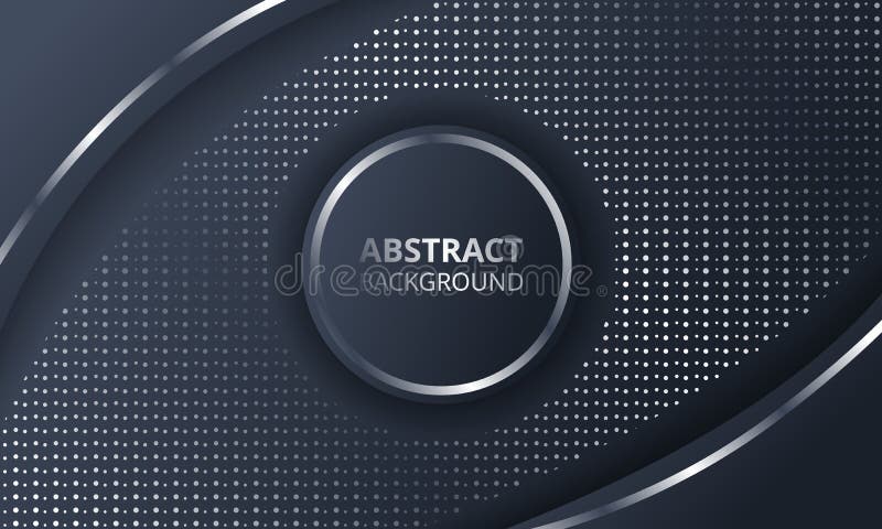 Abstract Dark Metallic Silver Frame Tech Elegant Design Background ...