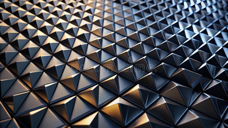 Abstract Dark Metallic Triangular Pattern Texture with Subtle Light ...