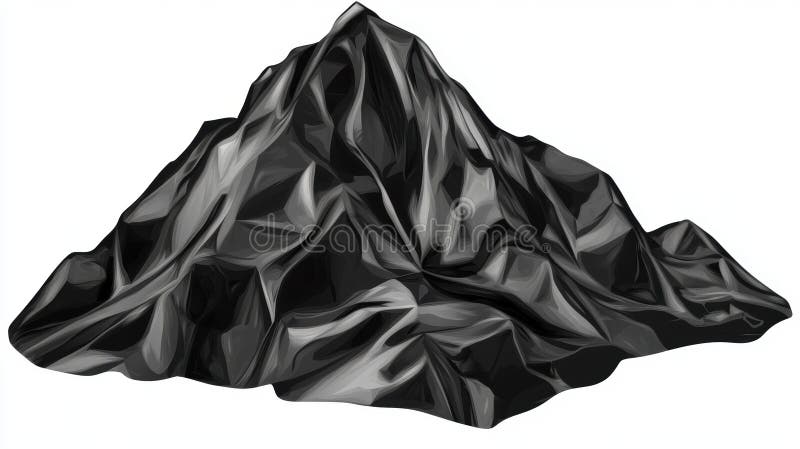 Abstract Dark Mountain Illustration Stock Illustration - Illustration ...
