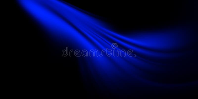 Abstract Dark Neon Blue Liquid Waves Stock Illustration - Illustration ...