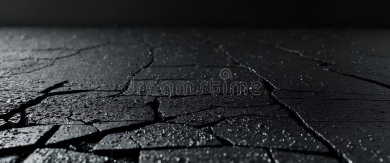 Abstract Dark Night Creative Asphalt Texture on Black Background for ...