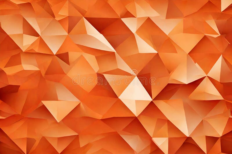 Abstract Dark Orange Polygonal Illustration Stock Illustration ...