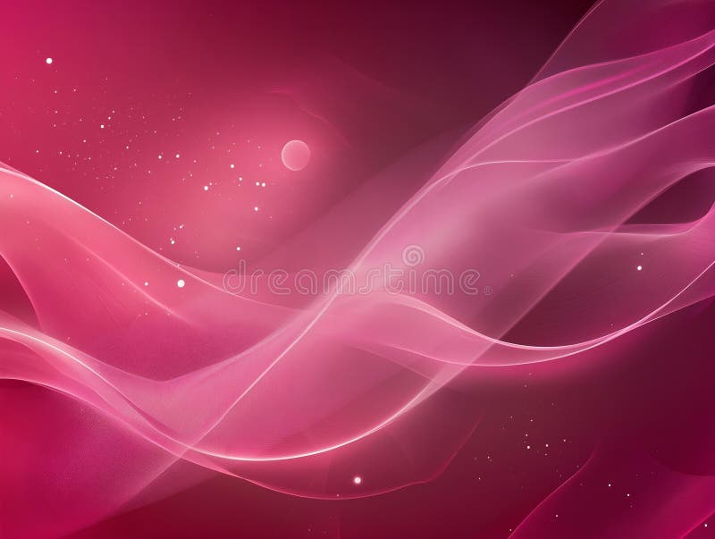 Abstract Dark Pink Background with Flowing Light Pink Waves Subtle ...