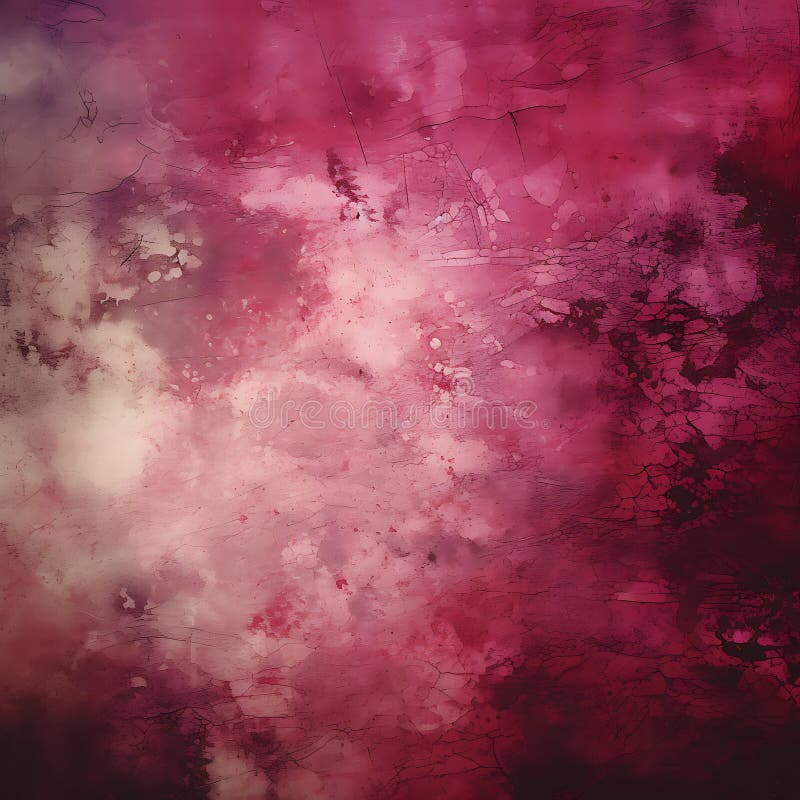 Dark Pink Grunge Background. Vintage Pink Background Texture with ...