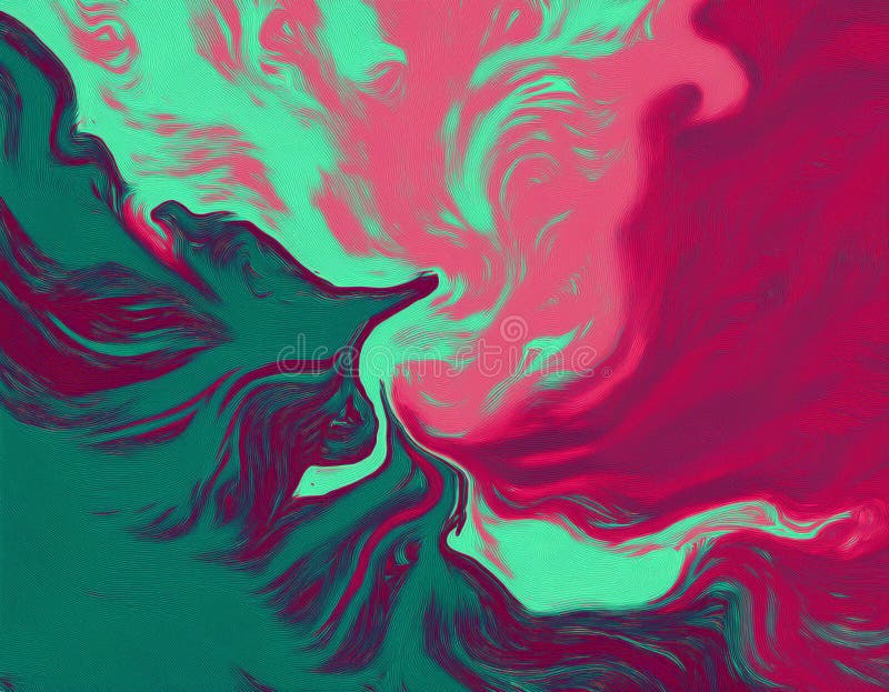 Abstract Dark Pink Background with Mint Green Patterns Stock Photo ...