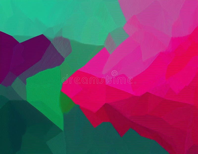 Abstract Dark Pink Background with Mint Green Patterns Stock Photo ...