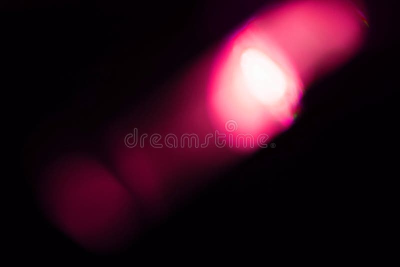 Pink Neon Light Abstract Neon Bright Lens Flare Colored on Black ...