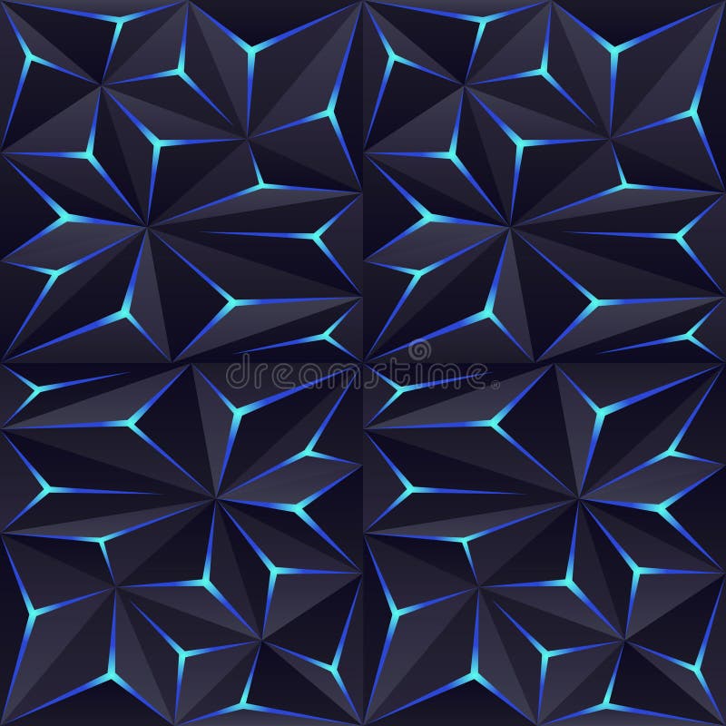 Abstract Dark Polygon Background with Light Effect Stock Vector ...