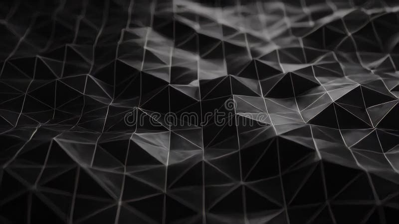Abstract Dark Polygonal Background with Low Poly Triangles Texture ...