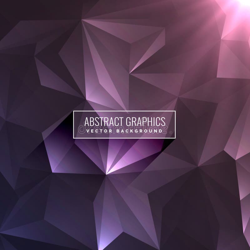 Abstract Dark Purple Background With Triangle Shapes Stock Vector ...
