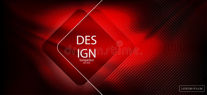 Abstract Dark Red Background with Square Frame Stock Vector ...