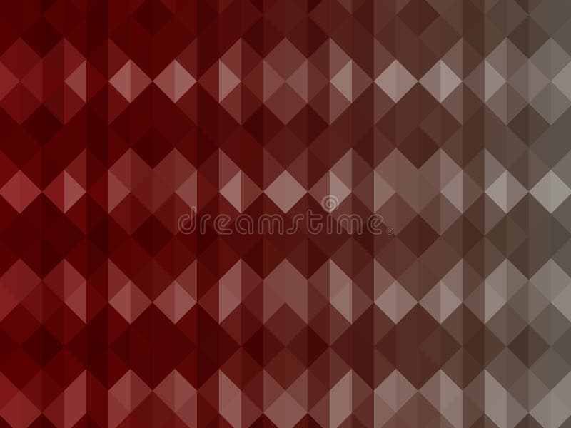 Abstract Dark Red Colored Mosaic Texture Assembled from Small Triangles ...