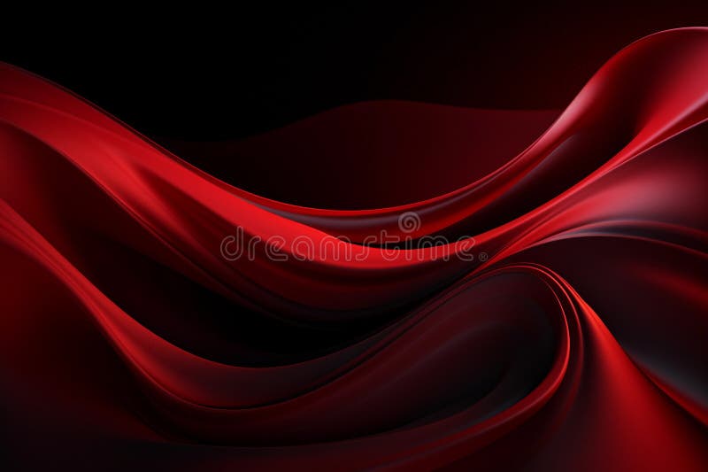 Abstract Dark Red Digital Background with Waves Stock Illustration ...