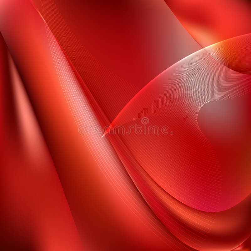 Abstract Dark Red Flow Curves Background Stock Vector - Illustration of ...