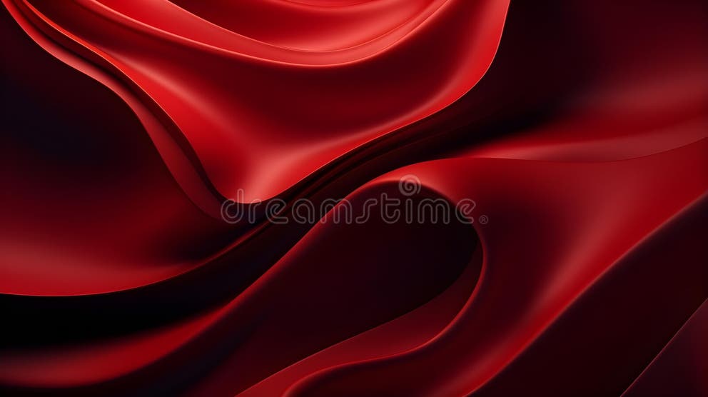 Abstract Dark Red Fluid Wave Background for Modern Presentations Stock ...