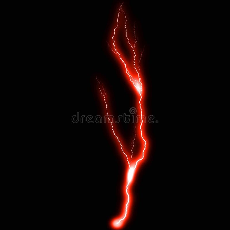 Abstract Dark Red Lighting Natural Thunder Realistic Magic Overlay ...