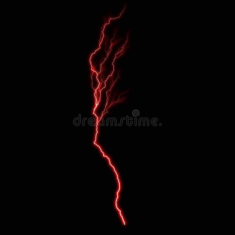 Abstract Dark Red Lighting Natural Thunder Realistic Magic Overlay ...
