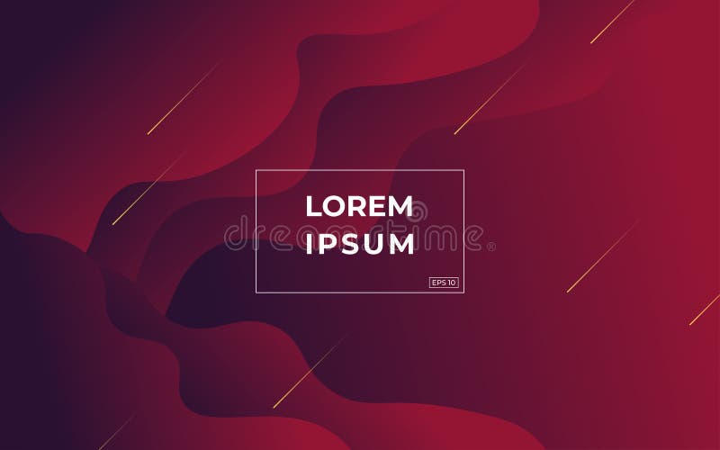 Abstract Dark Red Liquid Color Gradient Wavy Geometric Fluid Shape ...