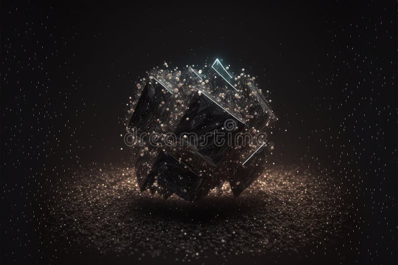 Abstract Dark Rhombus Concept Background, Generative AI Stock ...