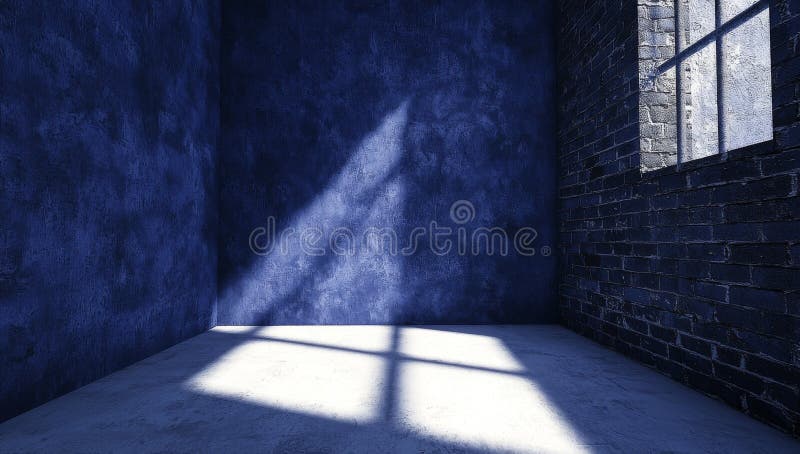 The Abstract Dark Room Interior Display Background is a 3D Render Stock ...
