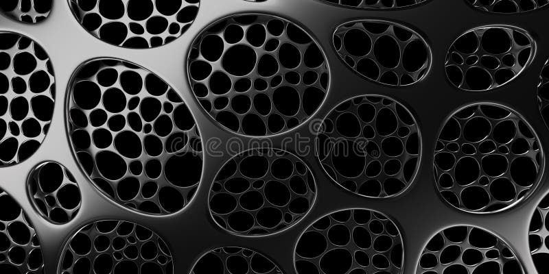 Abstract Dark Solid Steel Material. Black Metallic Stock Illustration ...