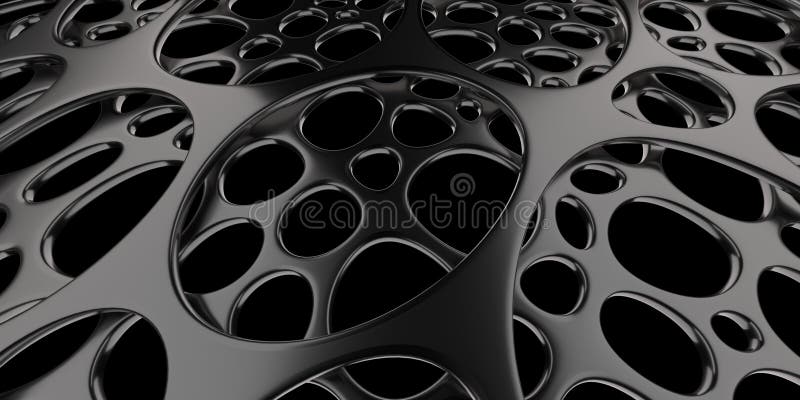 Abstract Dark Solid Steel Material. Black Metallic Stock Illustration ...