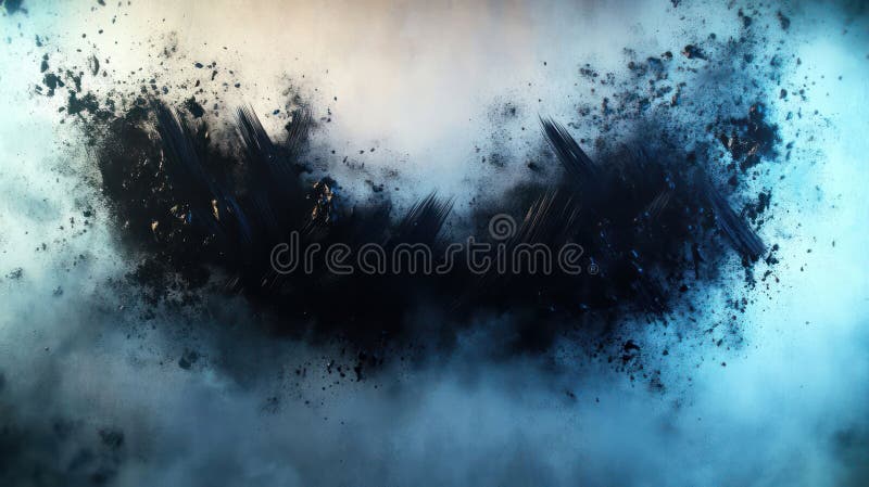 Abstract Dark Splash on a Light Background, Evoking a Sense of Movement ...