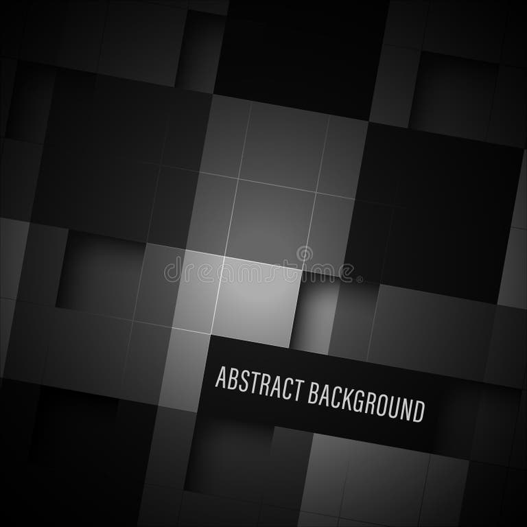 Abstract Dark Square Background. Stock Vector - Illustration of shadow ...