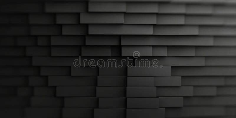 Abstract Dark Stacked Rectangles Texture with Subtle Shadows Stock ...