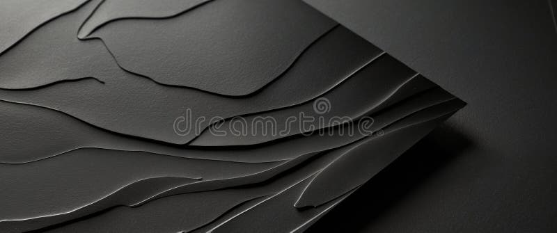 Abstract Dark Surface Black Paper or Card Texture Background Stock ...