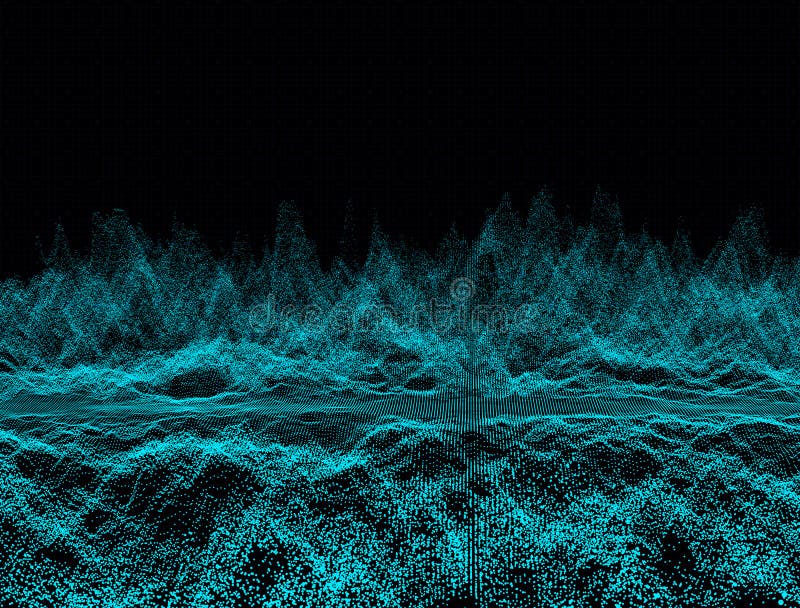 Abstract Dark Table Grid Background with Moving Loop and Flicker ...